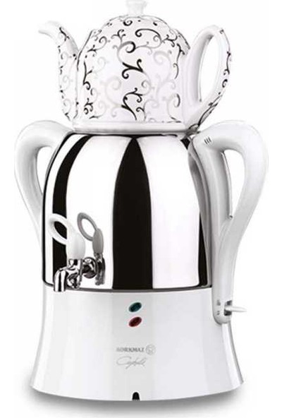 Korkmaz A342 Çaykolik Dekorlu Semaver