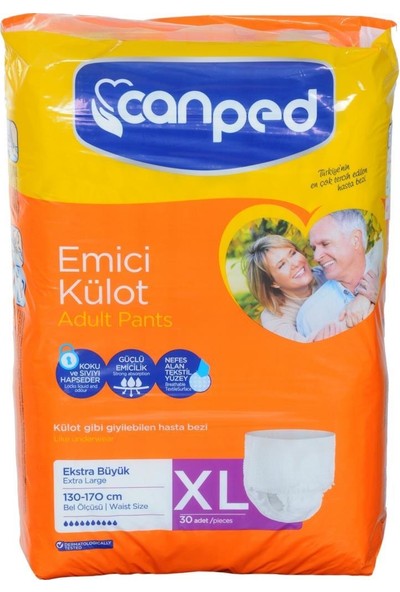 Canped Emici Külot Extra Large 30'lu Canped Emici Külot Extra Large 30'lu