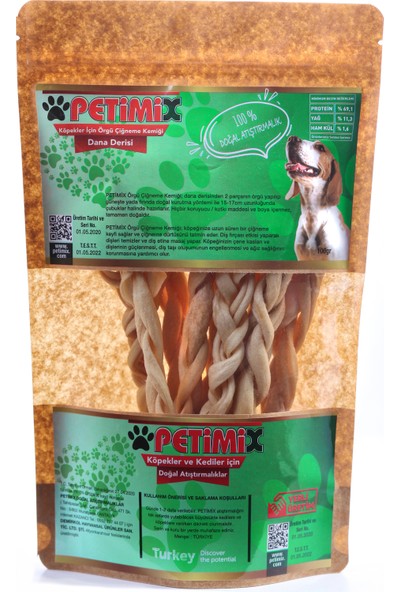 Örgü Çiğneme Kemikleri Dana Derisi