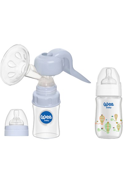 Wee Baby Manuel Göğüs Pompası + Klasik Plus Cam Biberon Set