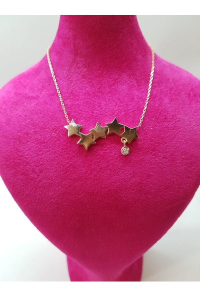 Çelikoğlu 14 Ayar Altın Pırlanta Taşlı Kolye