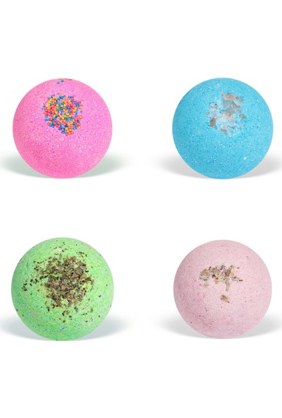 Suds Enjoy 4 Adet Banyo Topu Doğal El Yapımı Banyo Bombası Suds Enjoy 4 Adet Banyo Topu Doğal El Yapımı Banyo Bombası