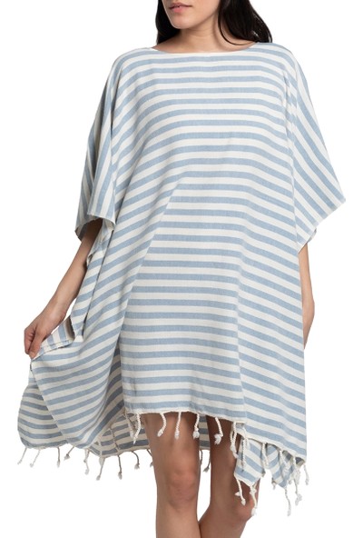 Lalay Elbise Tunik Santuri Havacı Mavi Pamuk