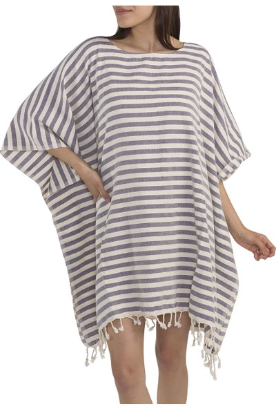 Lalay Elbise Tunik Santuri Koyu Mor Pamuk