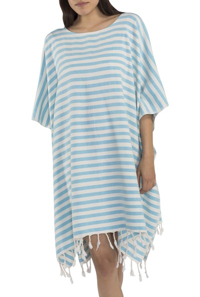 Lalay Elbise Tunik Santuri Turkuaz Pamuk