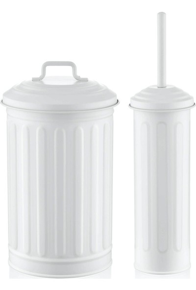 The Mia GLV0645 2'li Banyo Seti Beyaz