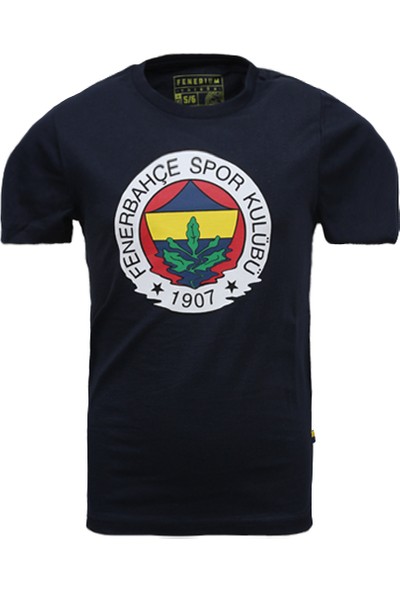 Fenerium Çocuk Lacivert Tribün Dalga Logo T-Shirt