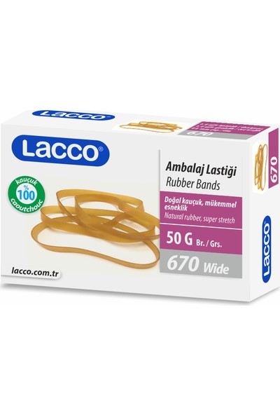 Lacco 670 Geniş Ambalaj Paketleme Lastiği 50 gr