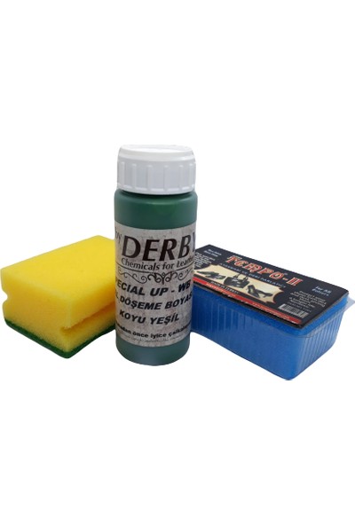 Derby Koyu Yeşil Deri Oto Koltuk Direksiyon Döşeme Boyası Derby Koyu Yeşil Deri Oto Koltuk Direksiyon Döşeme Boyası