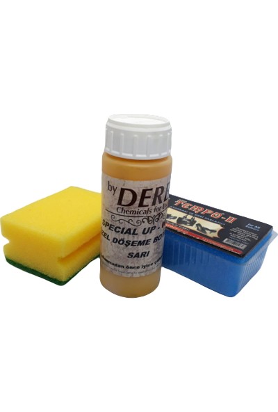 Derby Sarı Deri Oto Koltuk Direksiyon Döşeme Boyası