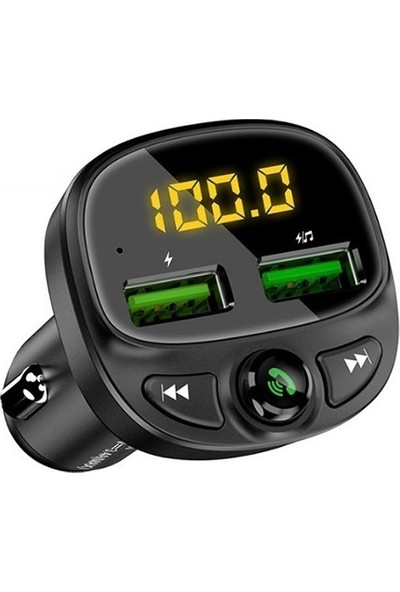 Floveme 3,4A Çift USB Araç Hızlı Şarj ve BT/FM/MP3