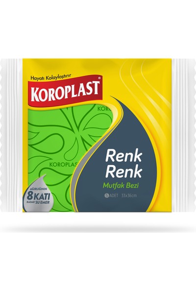 Koroplast Renk Renk Mutfak Bezi 5'li