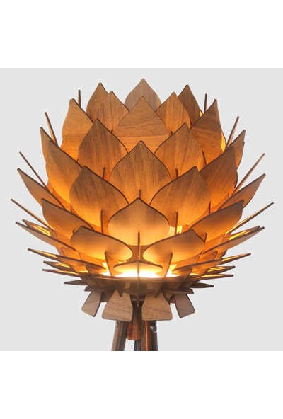 Design Otto Lotus Dekoratif Lambader Şapkası Başlığı Avize Abajur Ceviz Design Otto Lotus Dekoratif Lambader Şapkası Başlığı Avize Abajur Ceviz