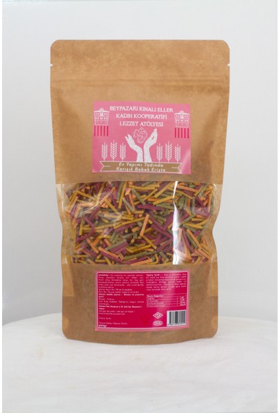 Kınalı Eller Kadın Kooperatifi Beypazarı Karışık Bebek Erişte Makarnası 500GR. Kınalı Eller Kadın Kooperatifi Beypazarı Karışık Bebek Erişte Makarnası 500GR.