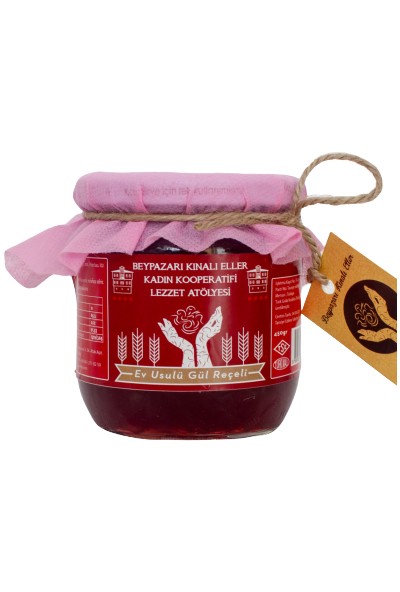 Kınalı Eller Kadın Kooperatifi Ev Usulü Gül Reçeli 450GR. Kınalı Eller Kadın Kooperatifi Ev Usulü Gül Reçeli 450GR.