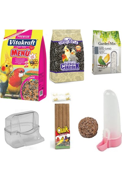 Vitakraft Paraket Cennet Sultan Papağanı Yem ve Ihtiyaç Set Vitakraft Paraket Cennet Sultan Papağanı Yem ve Ihtiyaç Set