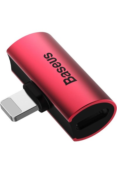 Baseus IP Erkek Dual - IP Dişi Adaptör L46 Kırmızı-Siyah CAL46-91 Baseus IP Erkek Dual - IP Dişi Adaptör L46 Kırmızı-Siyah CAL46-91