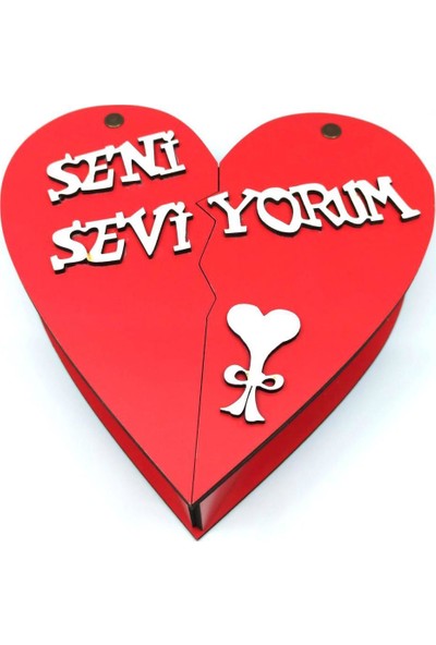 Jetfast Kalp Şeklinde Açılan Seni Seviyorum Kutu Jetfast Kalp Şeklinde Açılan Seni Seviyorum Kutu