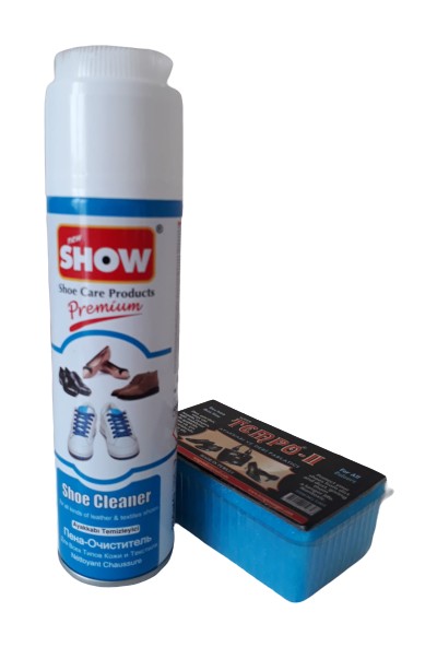 Show Ayakkabı Temizleme Köpüğü 250 ml Renksiz Ve Temizleme Süngeri