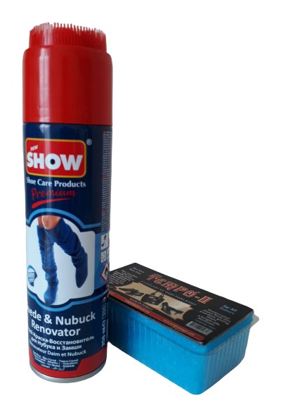 Show Süet Nubuk Sprey Boya 250 ml Lacivert Ve Temizleme Süngeri