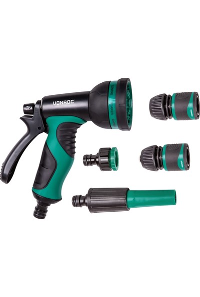 VONROC Su Tabancası ve Adaptör Seti 5'li