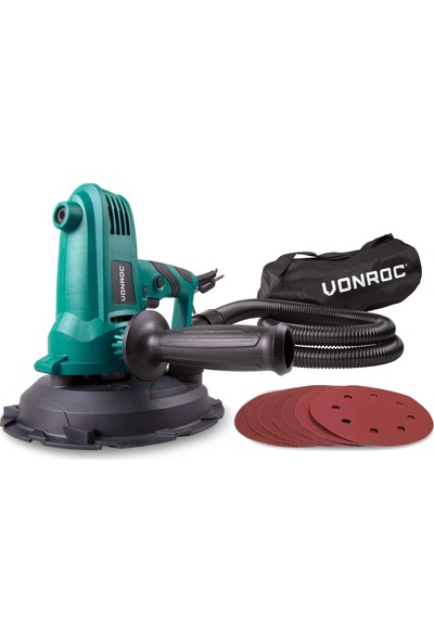 VONROC Profesyonel Elektrikli Eksantrik Zımpara Makinası - 750W - 180mm VONROC Profesyonel Elektrikli Eksantrik Zımpara Makinası - 750W - 180mm