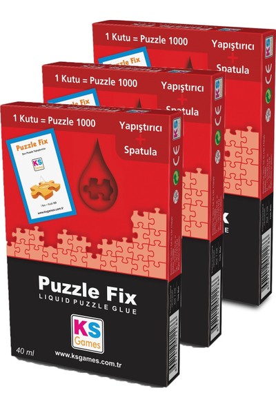 KS Games Puzzle Fix Puzzle Yapıştırıcı 45 ml x 3'lü 135 ml