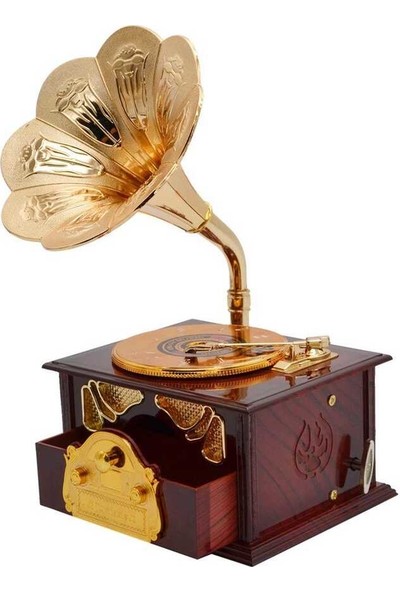 Geyik Design Gramofon Müzik Kutusu