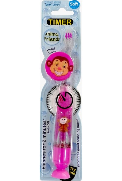 Bbrite Pembe Işıklı Diş Fırçası ve Fırça Başlığı