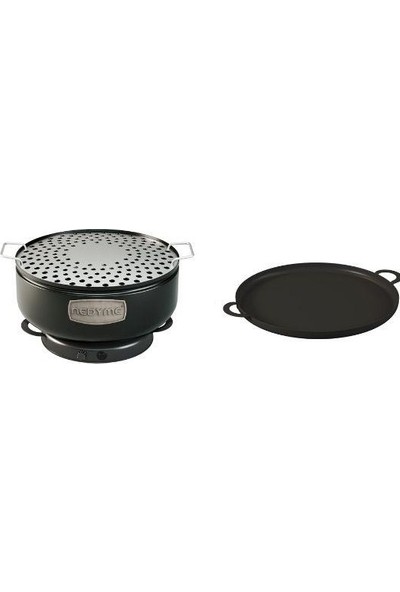 Nedyme Dumansız Kömürlü Mangal + Saç Tava Nedyme Dumansız Kömürlü Mangal + Saç Tava