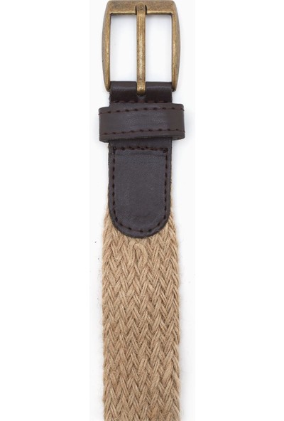 Nebbati Erkek Çocuk Bej Kemer