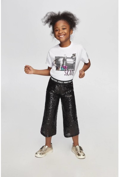 Tyess Kız Çocuk Siyah Pantolon