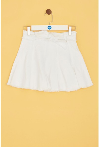 Tyess Kız Çocuk Beyaz Etek