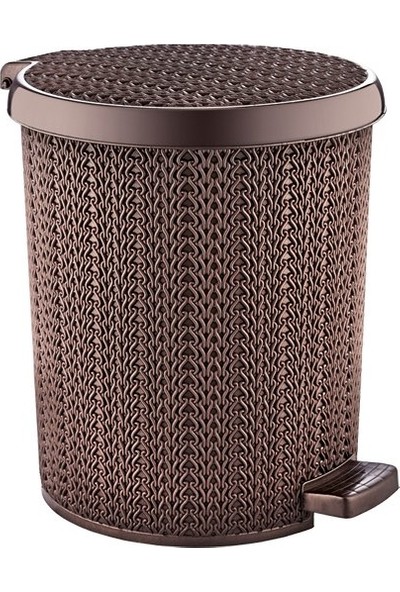 Şenyayla Plastik Pedallı Örgü Çöp Kovası 15 lt