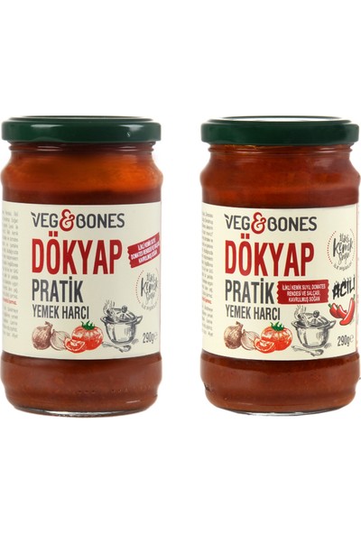 Veg&bones Dökyap Yemek Harcı Mix Paket 6'lı x 290 gr Veg&bones Dökyap Yemek Harcı Mix Paket 6'lı x 290 gr