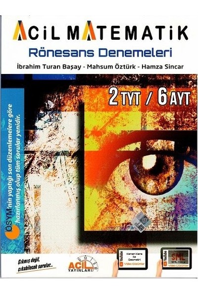 Acil Matematik TYT - AYT Rönesans Denemeleri Acil Matematik TYT - AYT Rönesans Denemeleri
