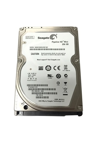 Seagate Pipeline HD Mini 250GB 5400RPM 8MB 2.5 Seagate Pipeline HD Mini 250GB 5400RPM 8MB 2.5