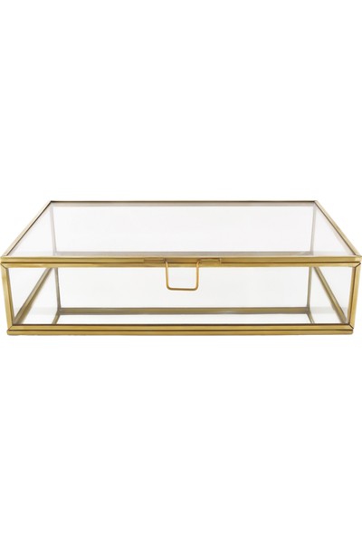 Essa Design Cam Gold Takı Nişan Aksesuar Kutusu