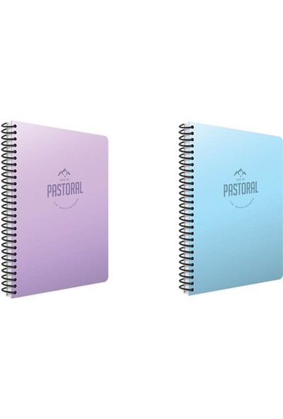 Gıpta Pastoral Spiralli A4 96 Yaprak Pp Kapak Defter Seti Çizgili 2'li Gıpta Pastoral Spiralli A4 96 Yaprak Pp Kapak Defter Seti Çizgili 2'li