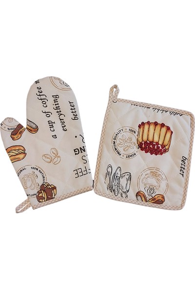 Ödel Home Duck Kumaştan Eldiven & Tutaç Kahve Cup Kek Ödel Home Duck Kumaştan Eldiven & Tutaç Kahve Cup Kek