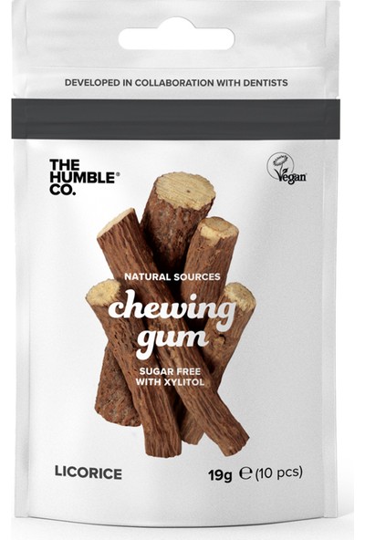 The Humble Co. Vegan Meyan Kökü Aromalı Sakız 19 gr The Humble Co. Vegan Meyan Kökü Aromalı Sakız 19 gr