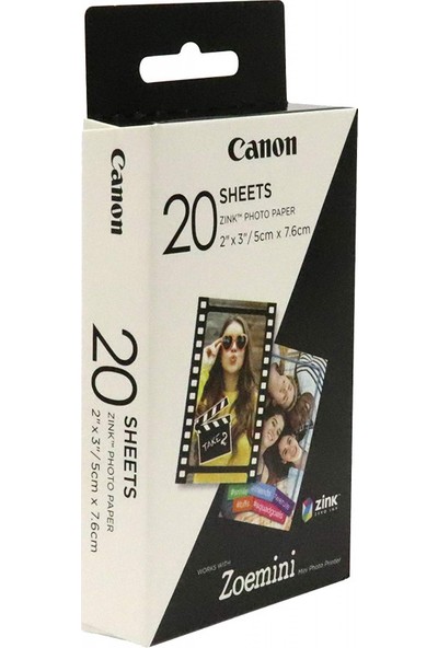Canon ZINK PAPER ZP-2030 20 Adet Fotoğraf Kağıdı Canon ZINK PAPER ZP-2030 20 Adet Fotoğraf Kağıdı