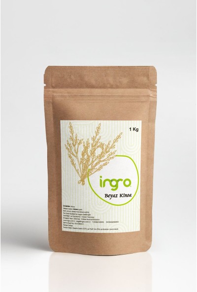 İngro Glutensiz Beyaz Kinoa 1000 g İngro Glutensiz Beyaz Kinoa 1000 g