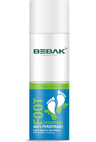 Bebak Koku Giderici Ayak Deodorantı 200 ml Bebak Koku Giderici Ayak Deodorantı 200 ml