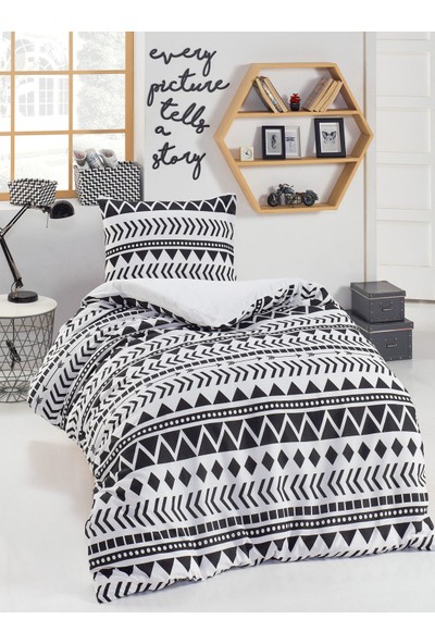 Eponj Home Junior Nevresim Seti Tek Kişilik Artec Siyah-Beyaz Eponj Home Junior Nevresim Seti Tek Kişilik Artec Siyah-Beyaz