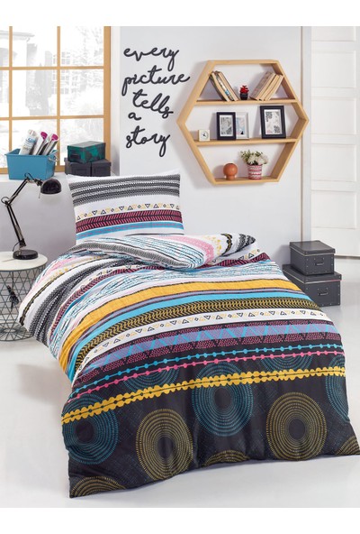 Eponj Home Junior Nevresim Seti Tek Kişilik Efried Hardal Eponj Home Junior Nevresim Seti Tek Kişilik Efried Hardal