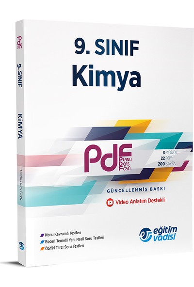 Eğitim Vadisi 9.Sınıf PDF Kimya Video Anlatım Destekli Eğitim Vadisi 9.Sınıf PDF Kimya Video Anlatım Destekli