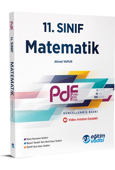 Eğitim Vadisi 11.Sınıf PDF Matematik Video Anlatım Destekli Eğitim Vadisi 11.Sınıf PDF Matematik Video Anlatım Destekli