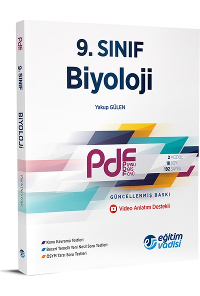 Eğitim Vadisi 9.Sınıf Biyoloji PDF Video Anlatım Destekli Eğitim Vadisi 9.Sınıf Biyoloji PDF Video Anlatım Destekli