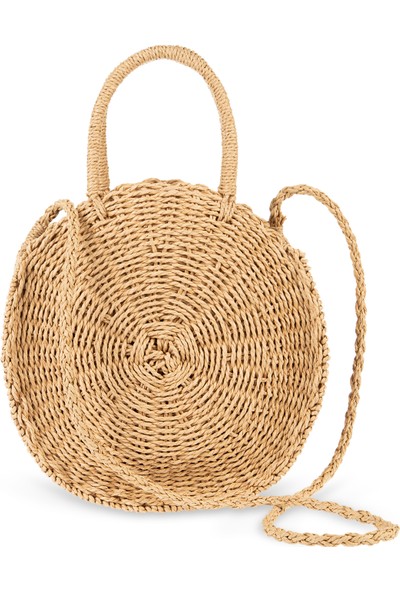 Mavi Kadın Yuvarlak Hasır Çanta 197145-30757